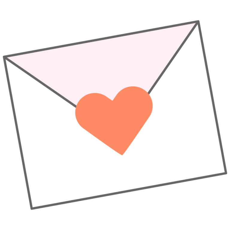 お手紙 - かわいいフリーイラスト素材集【ぴくらいく】｜商用利用可